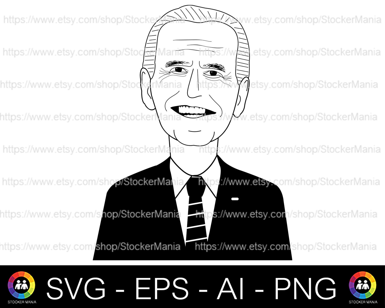 Joe Biden SVG Joe Biden PNG Joe Biden Silhouette Joe Biden - Etsy Finland