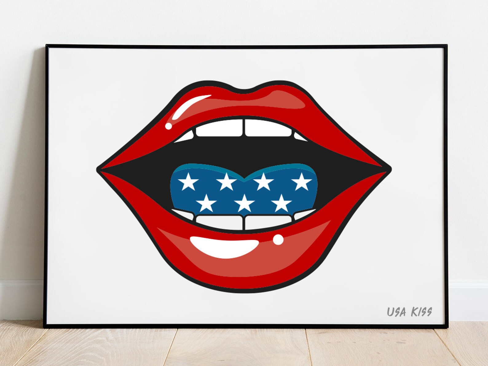 USA Lips Kiss Svg, 4th of July Svg, Usa Lips Svg, Kiss Lips Svg, Usa ...