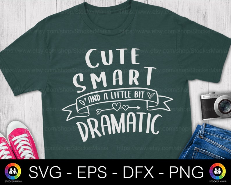 Cute Smart and a Little Bit Dramatic Svg Baby Girl SVG Baby - Etsy