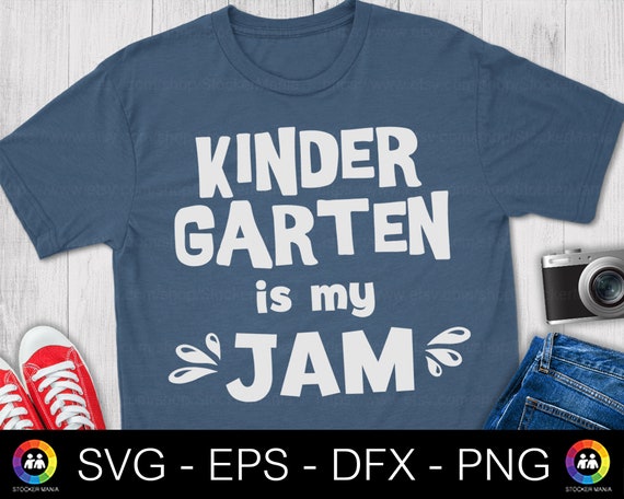 Kindergarten is My Jam Svg Back to School Svg Kindergarten | Etsy