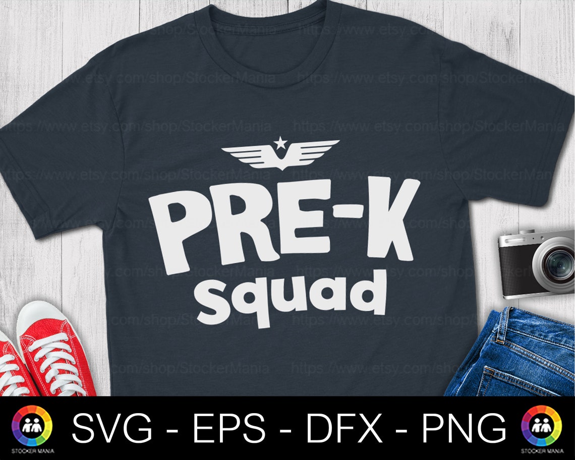 Pre K Squad Pre K Svg Prek Svg Pre-k Svg School Svg | Etsy