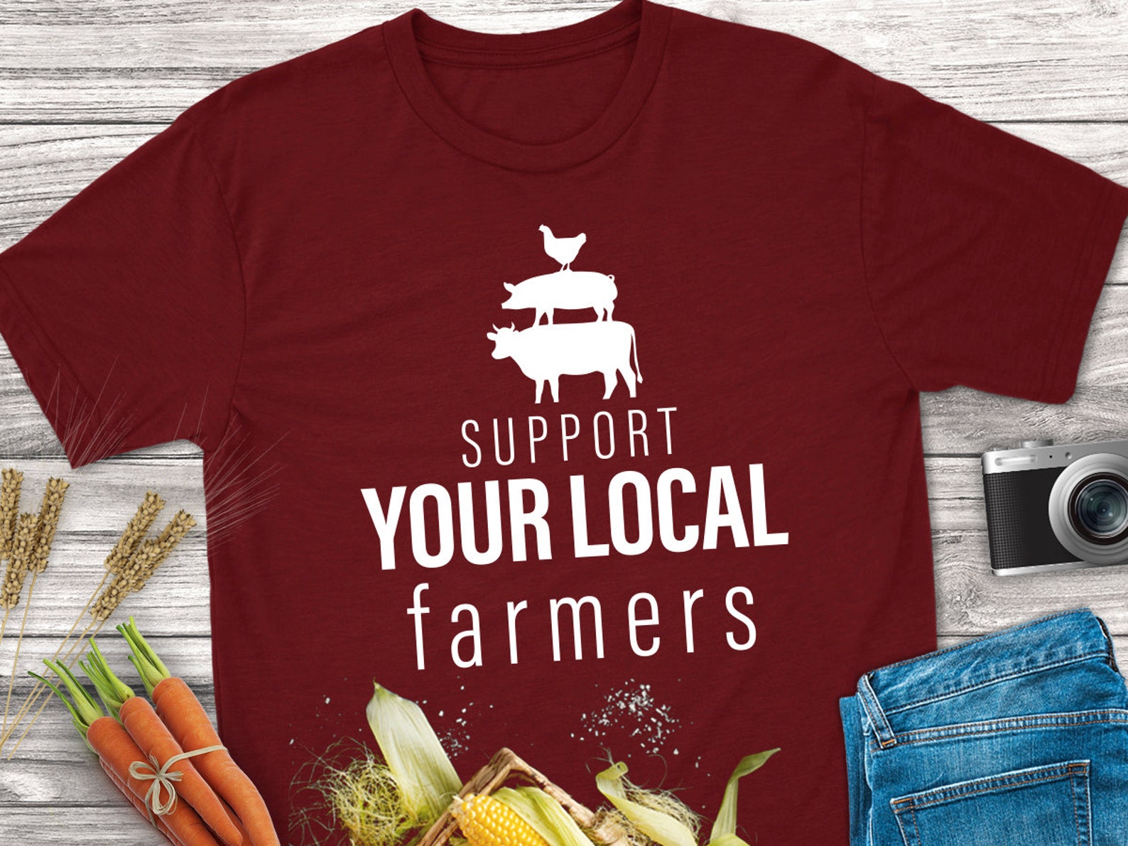 Support Your Local Farmers Svg Farm Svg Livestock Svg Farming Svg We ...