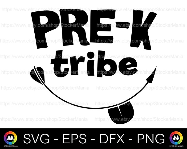 Pre K Tribe, Pre K Svg, Prek Svg, Pre-k Tribe Svg, School Svg, School ...