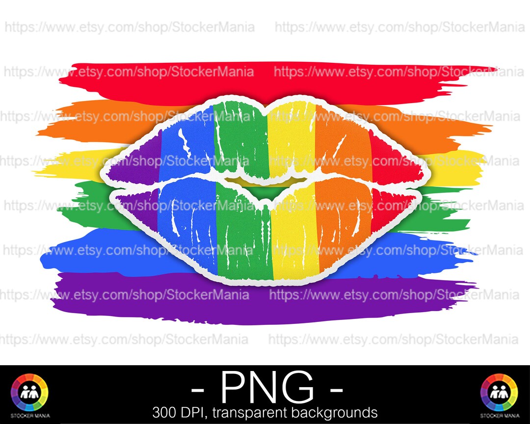 Bisexual Pride Lips PNG, LGBT Pride, Lip Print, Sexy Lips Biting ...