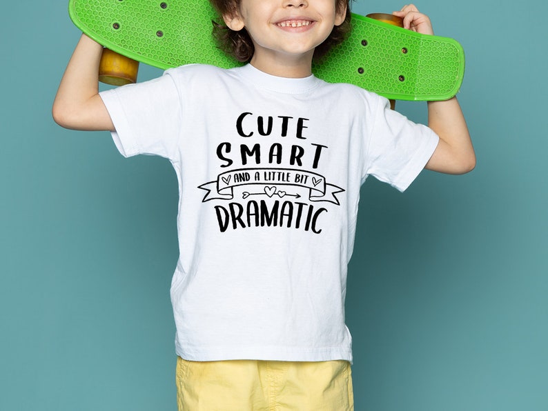 Cute Smart and a Little Bit Dramatic Svg Baby Girl SVG Baby - Etsy