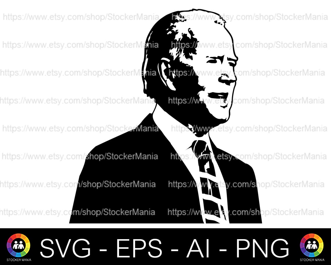Joe Biden SVG, Joe Biden PNG, Joe Biden Silhouette, Joe Biden Vector ...