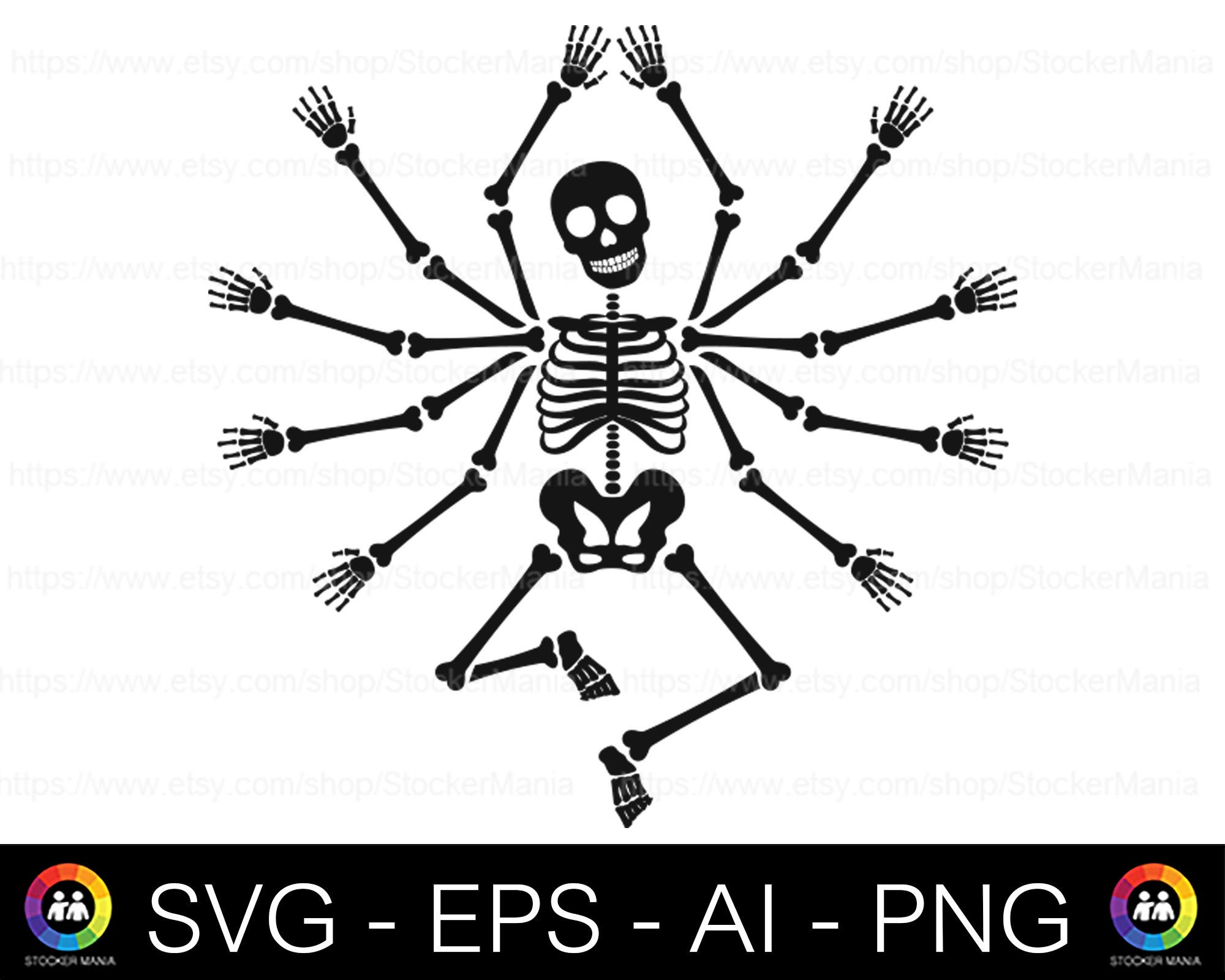 Dancing Skeleton Svg, Silly Skeletons Svg, Halloween SVG, Fall Svg ...