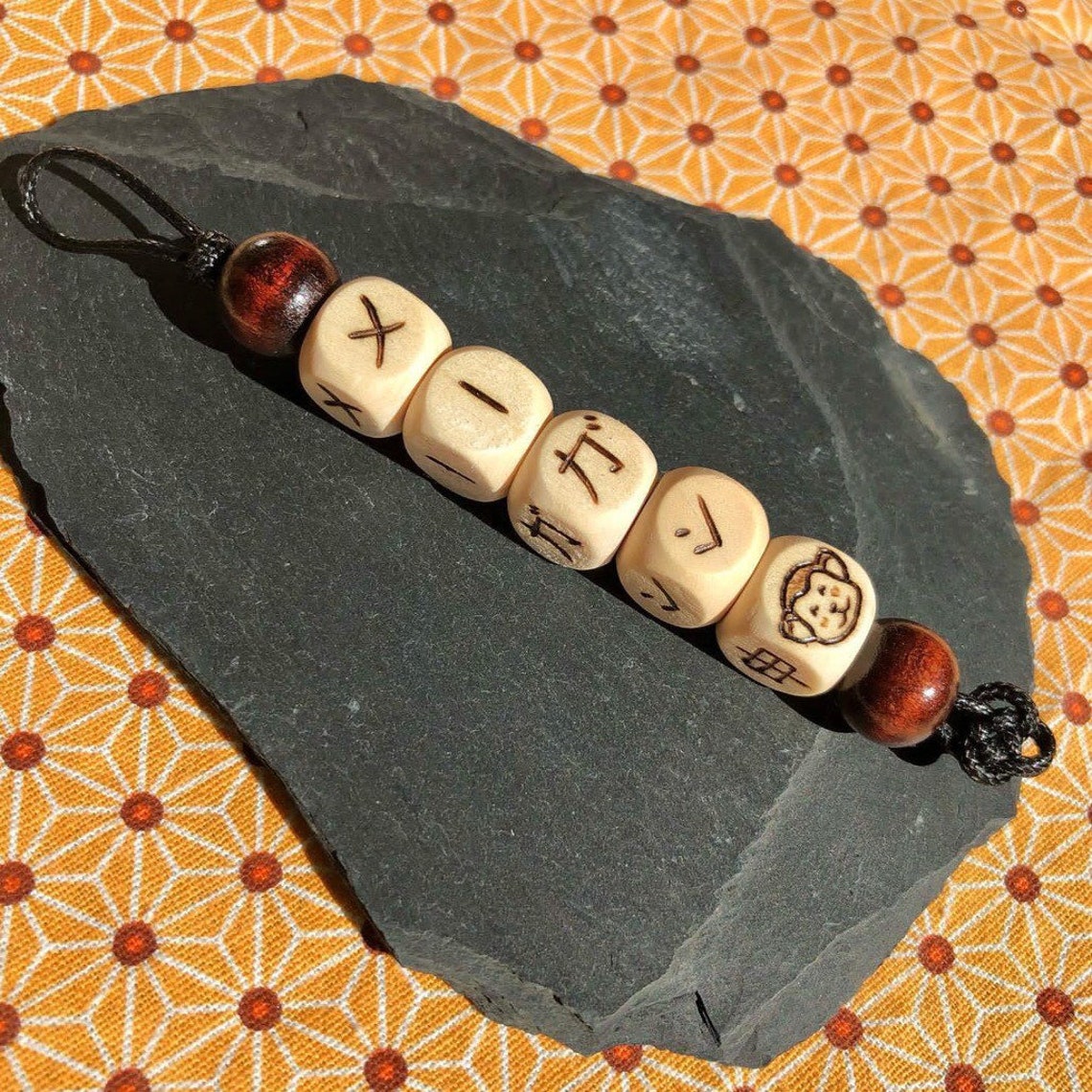 Japanese Keychain Customization With Name Translated Into | Etsy