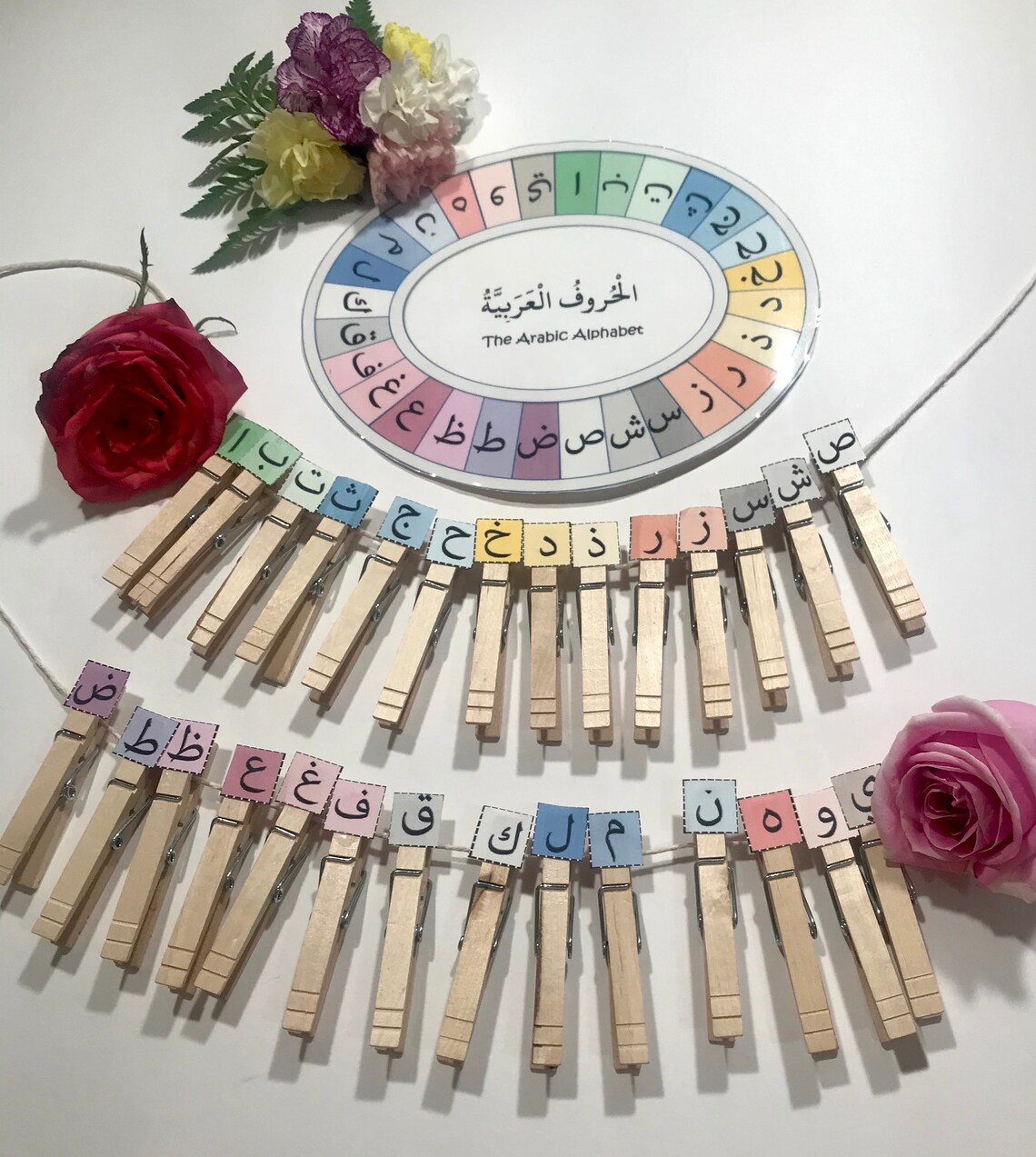 Arabic Alphabet Wheel Download | Etsy