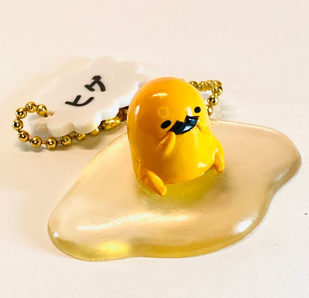 Gudetama Key Chain Beard Mini Figure Doll Very Rare From Japan Vintage ...