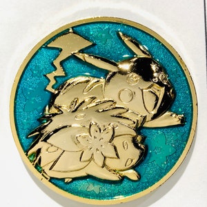 Pikachu & Shaymin Metal Medal Pokemon the Movie Ltd. Pocket Monster ...