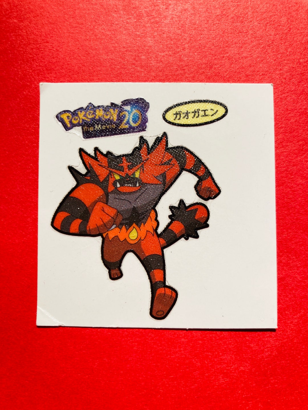 Incineroar Pokemon Decochara Durable Mini Sticker Official Pocket ...