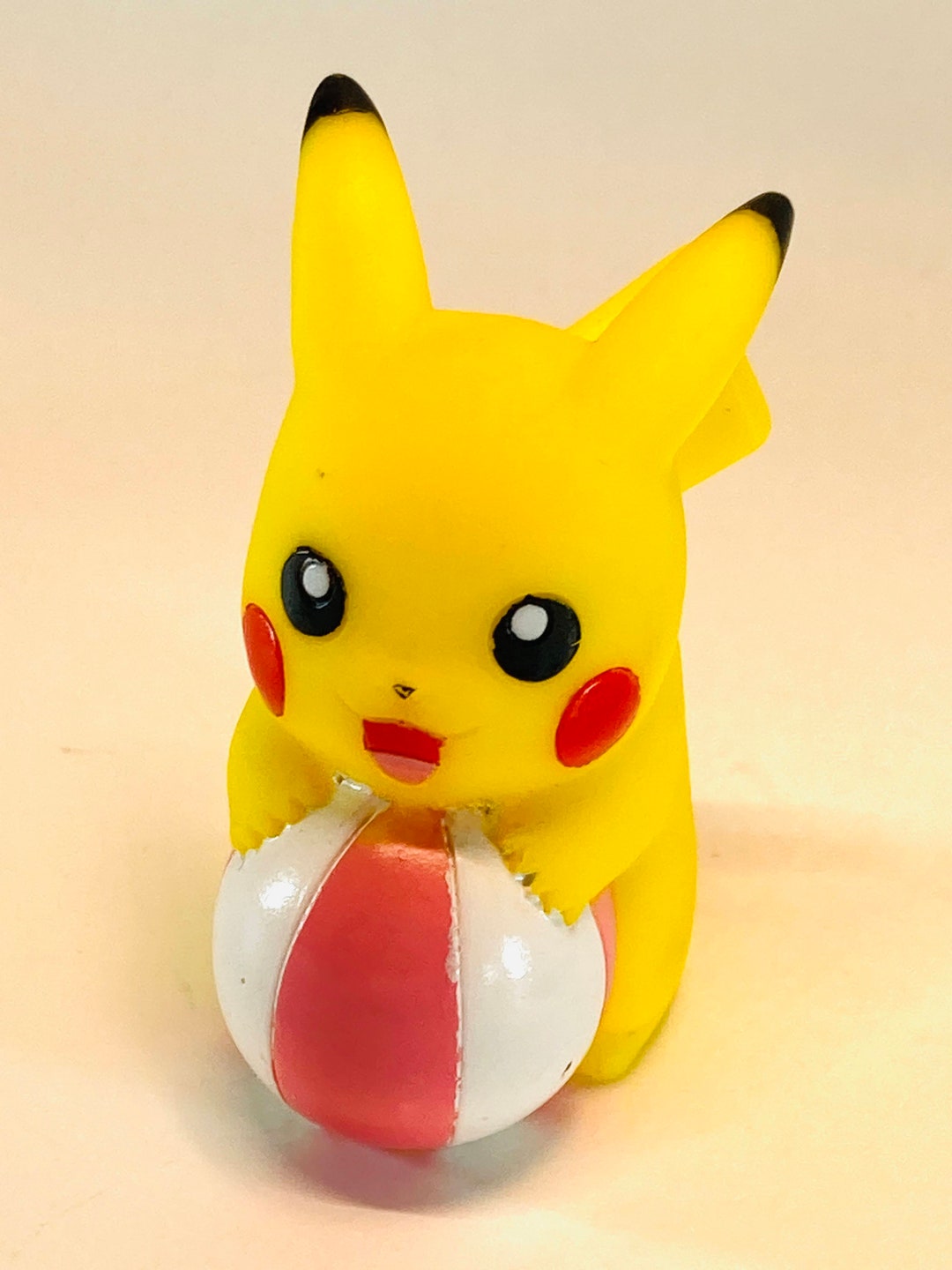 Pikachu Beach Ball Mini Figure Doll Pocket Monster Very Rare - Etsy