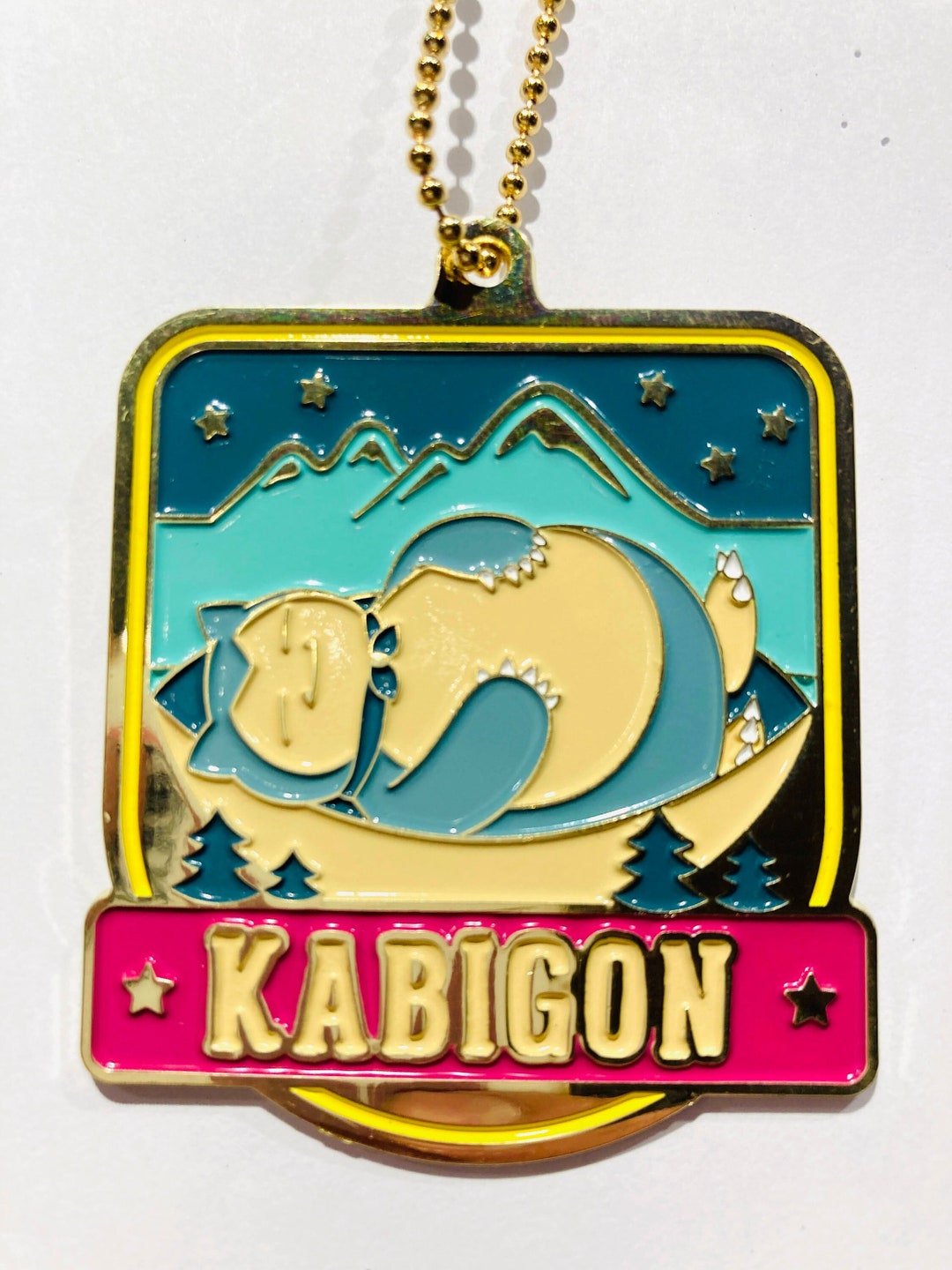 Snorlax Key Chain Metal Charm Pokemon Ichibankuji Ltd. Pocket Monster ...