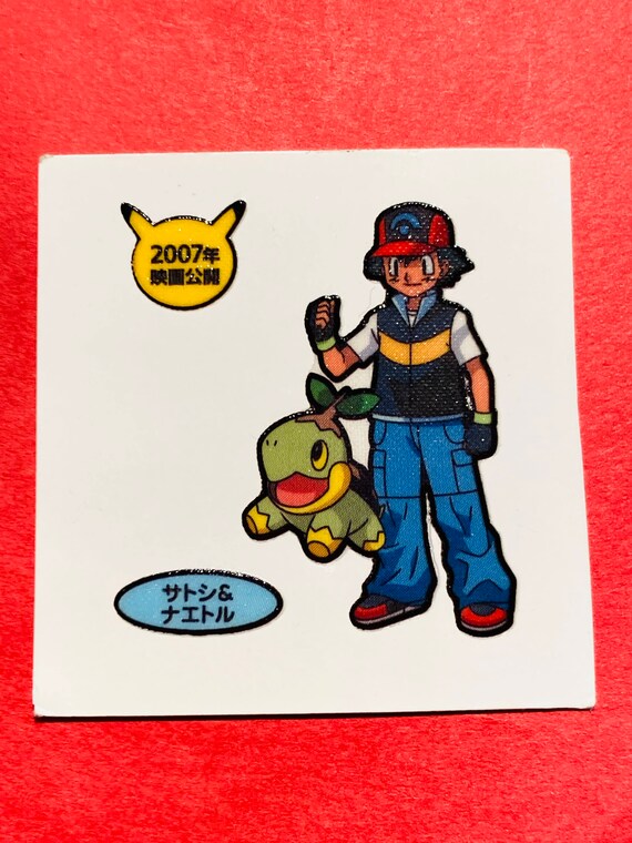 Ash Pokemon Decochara Durable Mini Sticker Official Pocket | Etsy