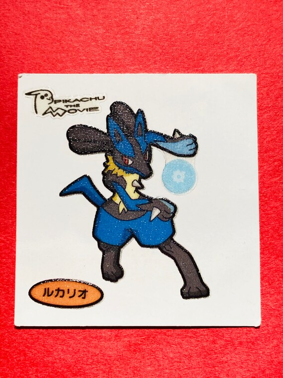 Lucario Pokemon Decochara Durable Mini Sticker Official Pocket | Etsy