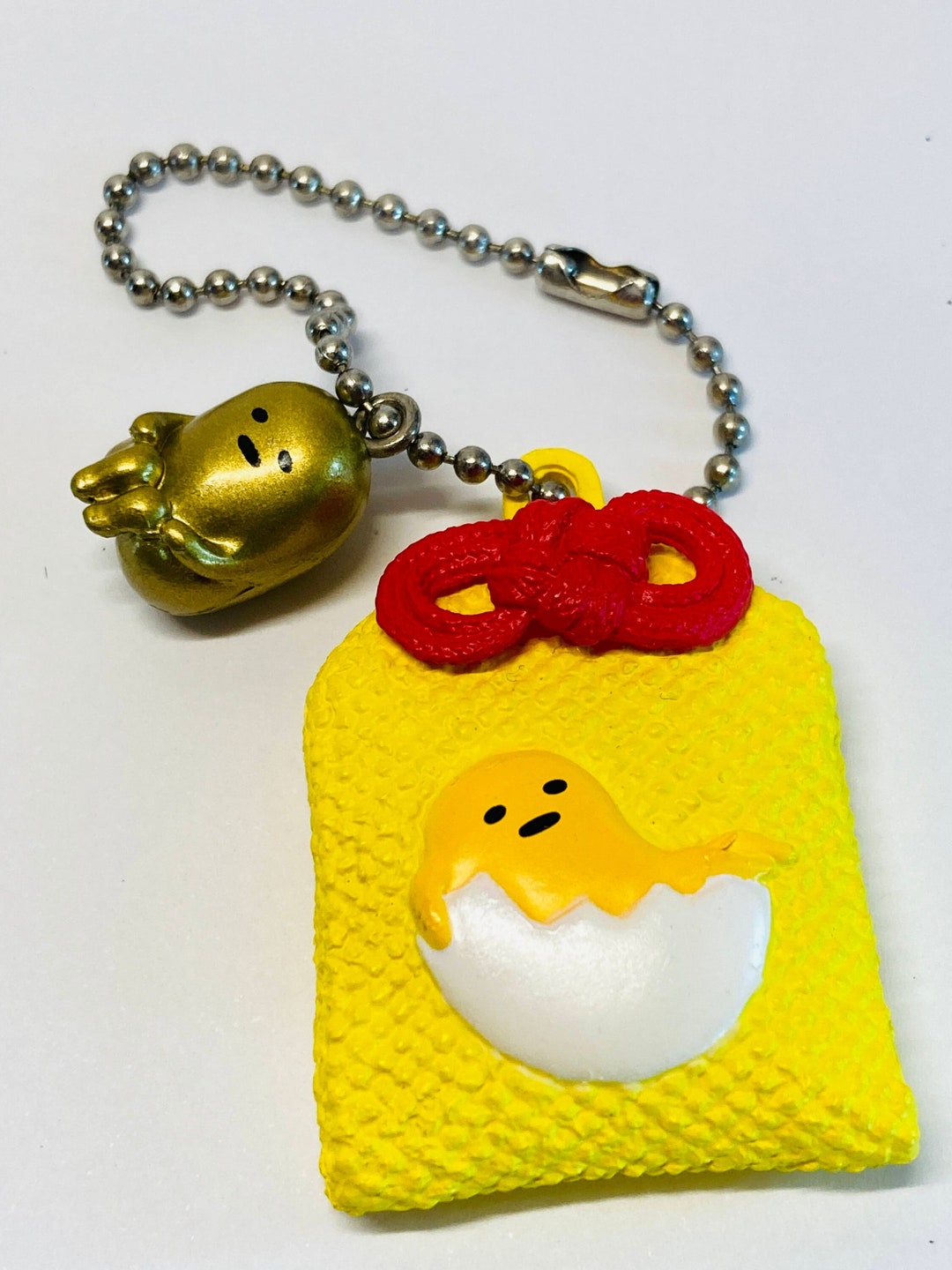 Gudetama Amulet Omamori Key Chain Mini Figure Doll Very Rare From Japan ...