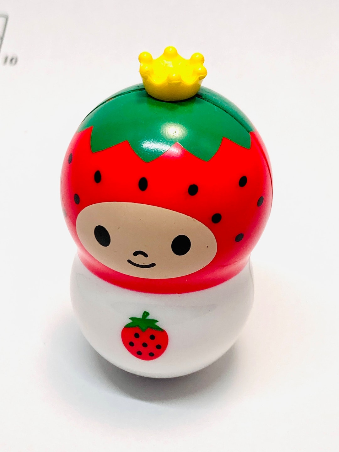 Strawberry King Roly-poly Mini Figure Doll Very Rare From Japan Vintage ...