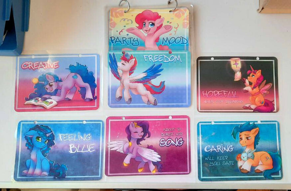 MLP Moodbadge Badge Set 3: Izzy, Misty, Zipp, Pipp, Sunny and Hitch - Etsy