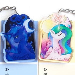 MLP Omamori - Fluttershy, Starlight, Luna, Celestia and More - Acryl ...