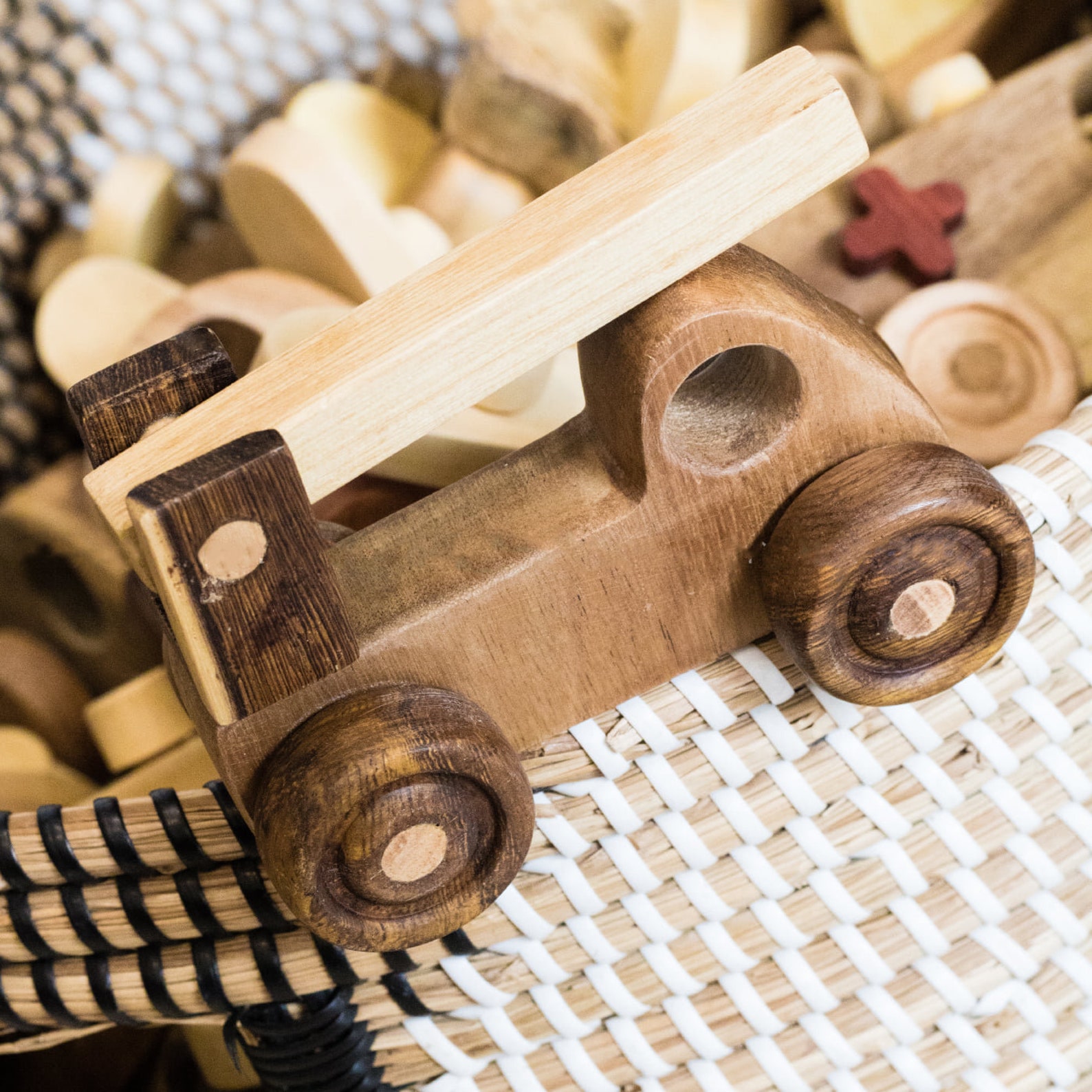 Wooden City Cars Toys for Children, Wooden Toy Vehicles Set, Nursery ...