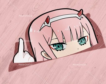 Anime Peeker Decals | Etsy