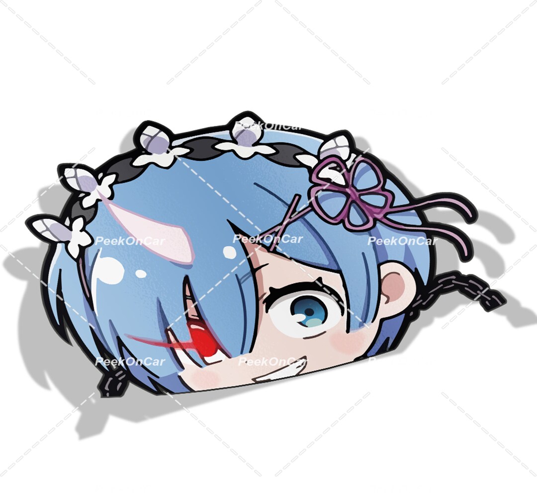 Waterproof Anime Peeker Stickers - Durable Vinyl Decals for Cars ...