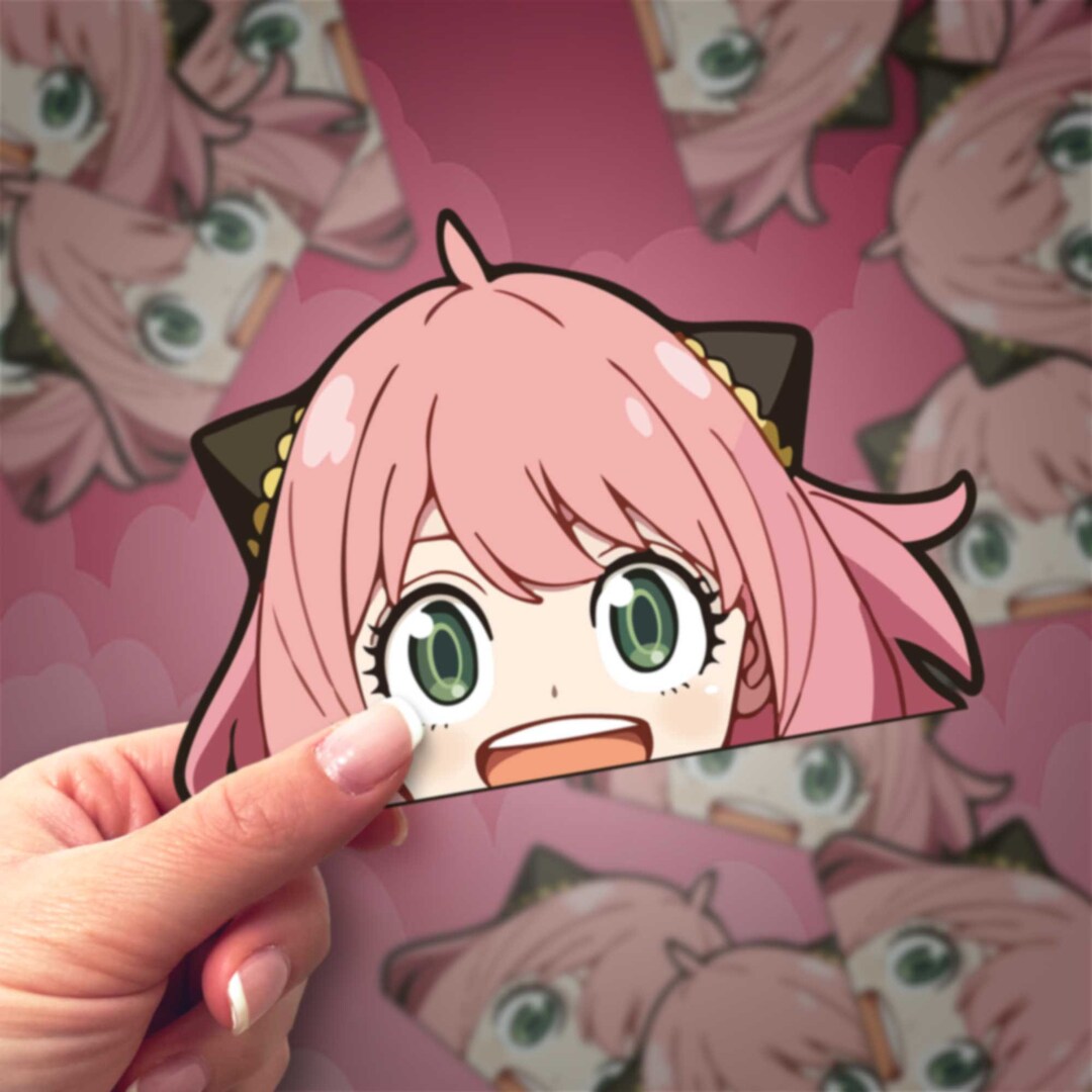 Artistic Prodigy | Waterproof Anime Peeker Stickers - Durable Vinyl ...