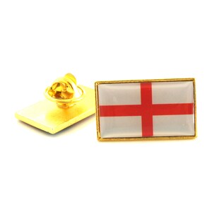 2pcs England Saint George's Cross Flag Lapel Pin Badge Set Gift Box ...