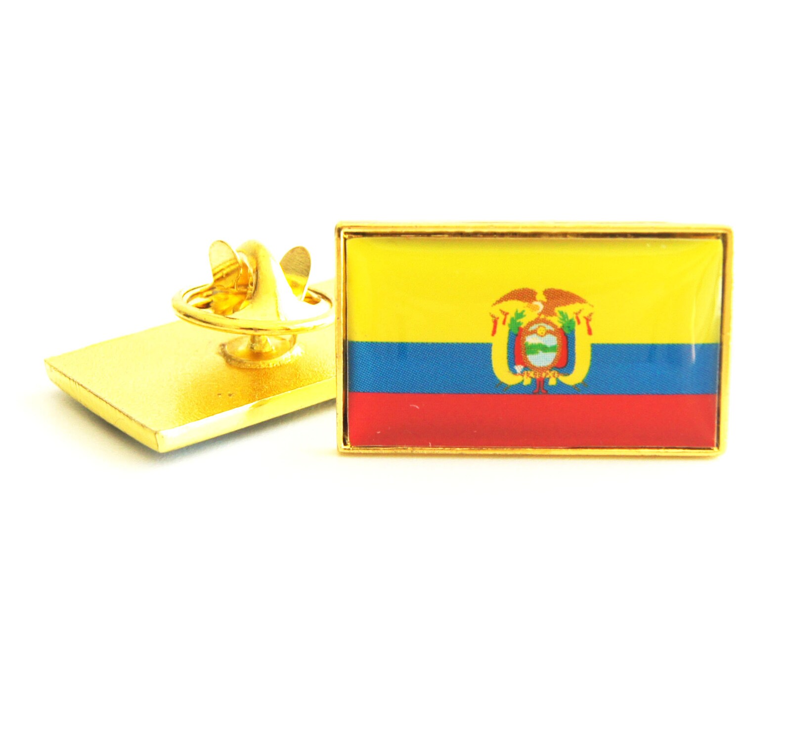 2pcs Ecuador National Flag Lapel Pin Badge Set Gift Box | Etsy