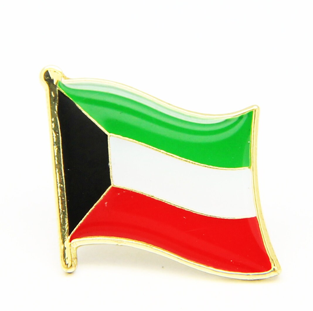 2pcs Kuwait National Flag Lapel Pin Badge Set Gift Box Packing - Etsy