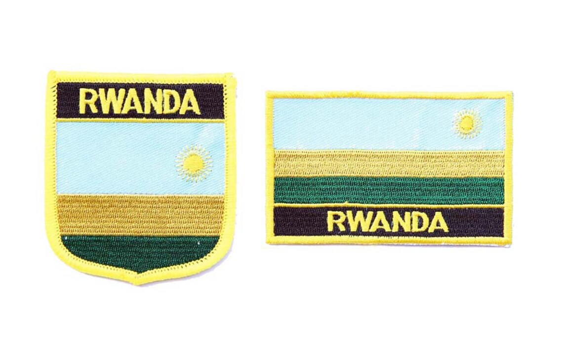 2pcs Rwanda National Flag Embroidered Iron on Badge Applique - Etsy UK