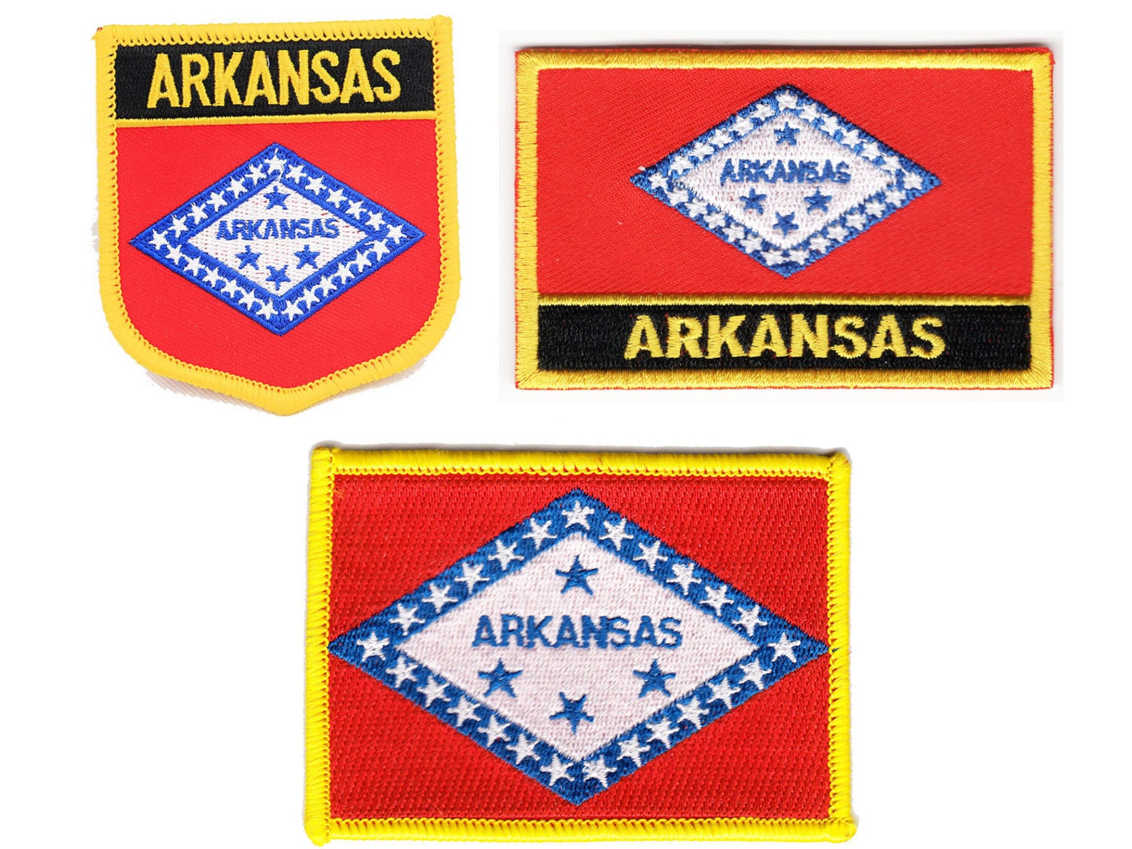3pcs Arkansas State Bear Logo USA US States Flag Embroidered - Etsy