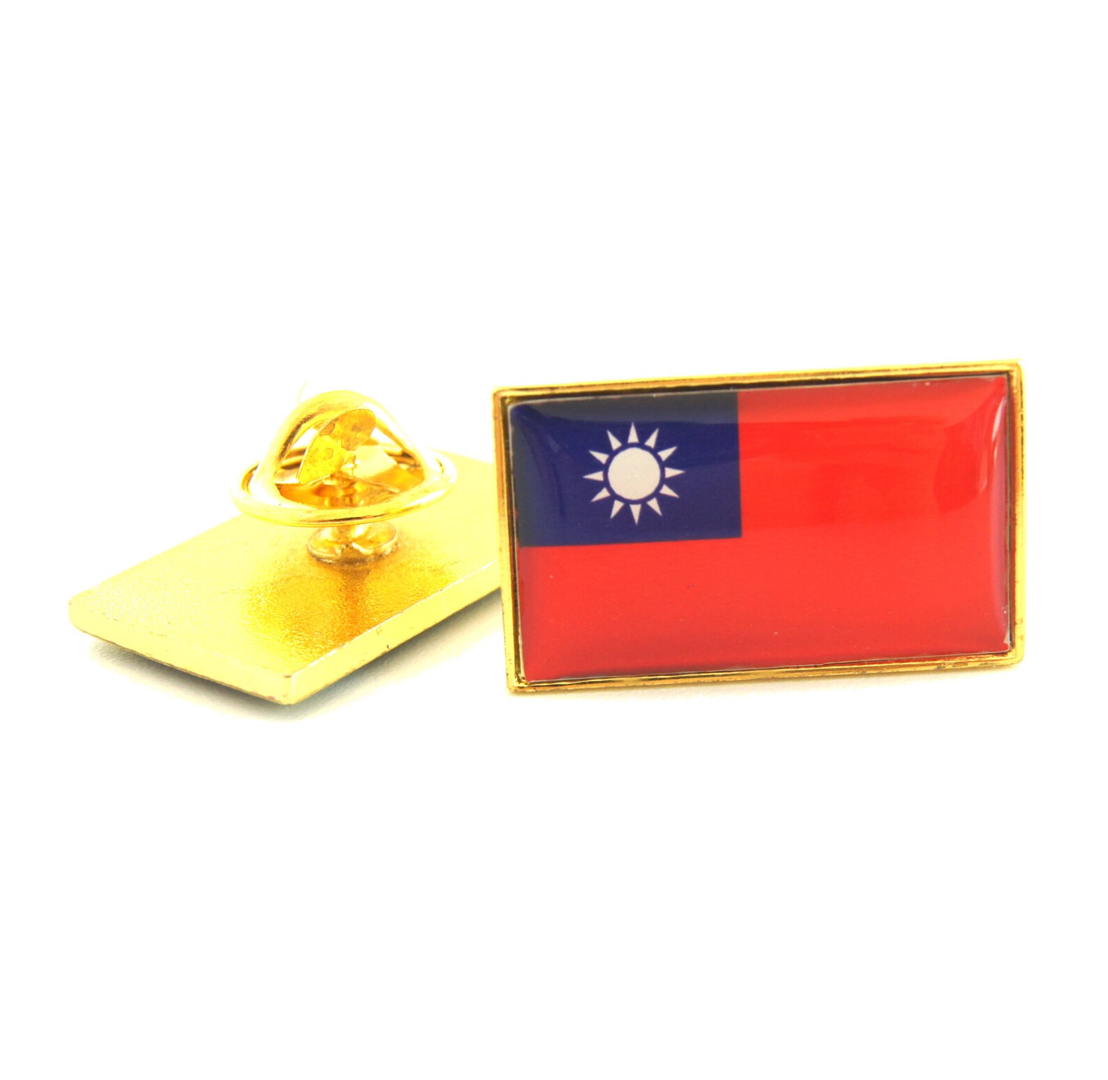 2pcs Taiwan National Flag Lapel Pin Badge Set Gift Box Packing - Etsy