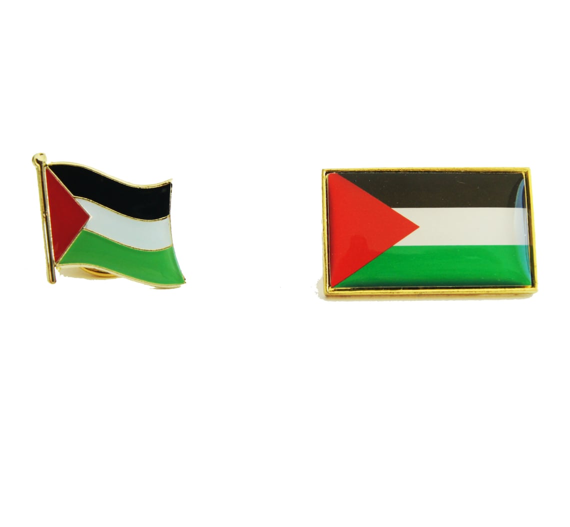 2pcs Palestine National Flag Lapel Pin Badge Set Gift Box - Etsy UK