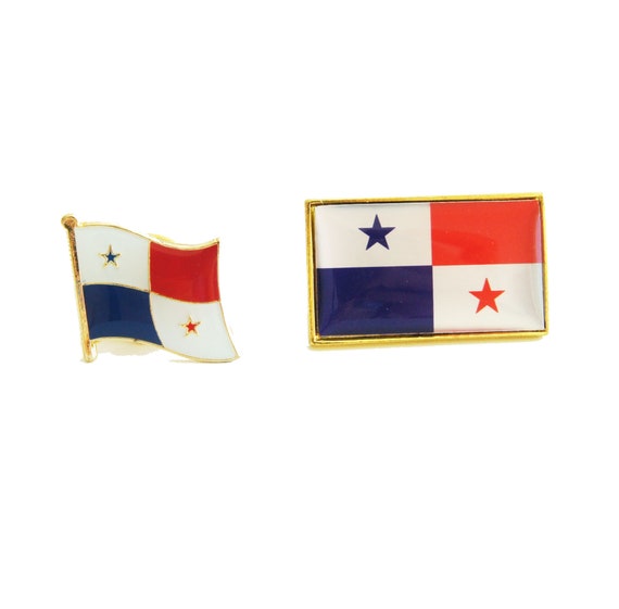 2pcs Panama National Flag Lapel Pin Badge Set Gift Box Packing | Etsy