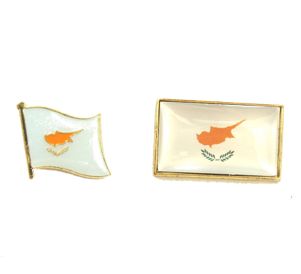2pcs Cyprus National Flag Lapel Pin Badge Set Gift Box Packing - Etsy