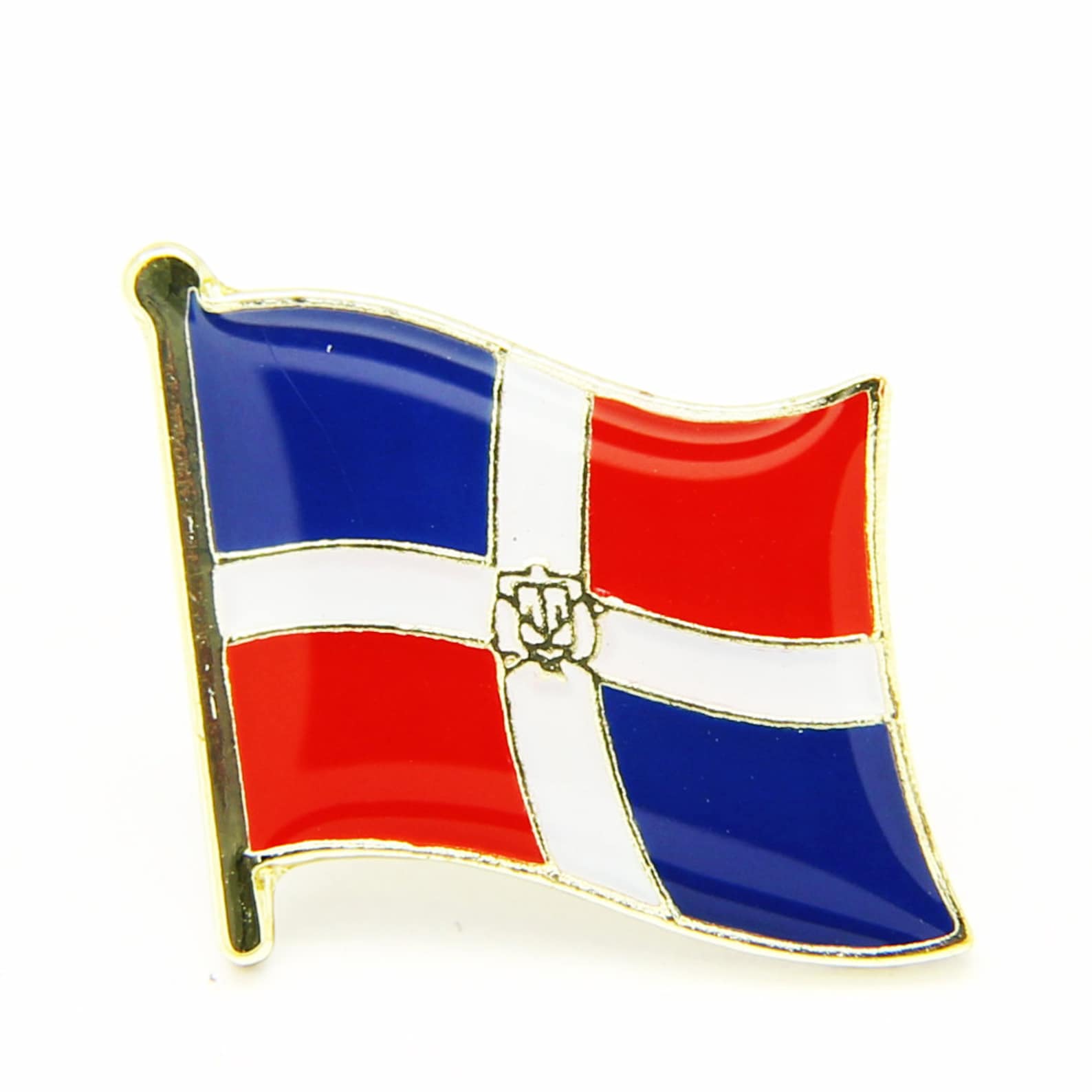2pcs Dominican Republic National Flag Lapel Pin Badge Set Gift Box ...