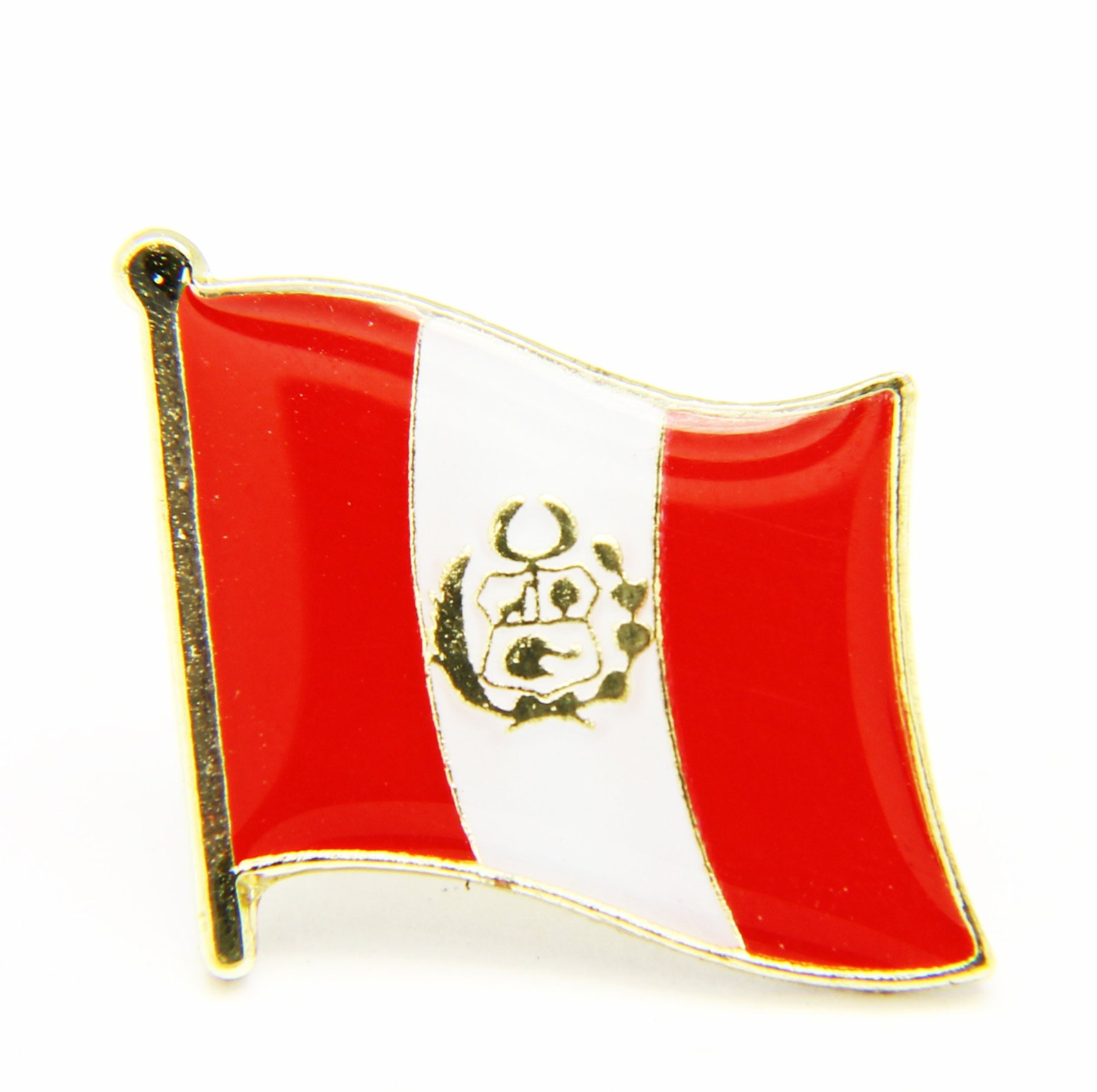 2pcs Peru National Flag Lapel Pin Badge Set Gift Box Packing - Etsy