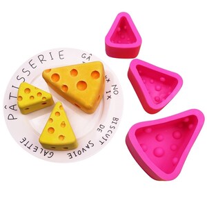 3D Cheese Silicone Mold,triangle Fondant Cake Candle Chocolate Lollipop ...