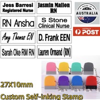 Personalized Name Stamp, Medical Pocket Stamper, Self-inking Gift for ...
