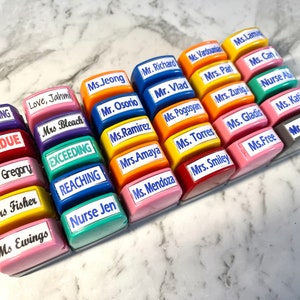 Custom Name Signature Flash Stamp Self-inking Registered Nurse RN EN ...