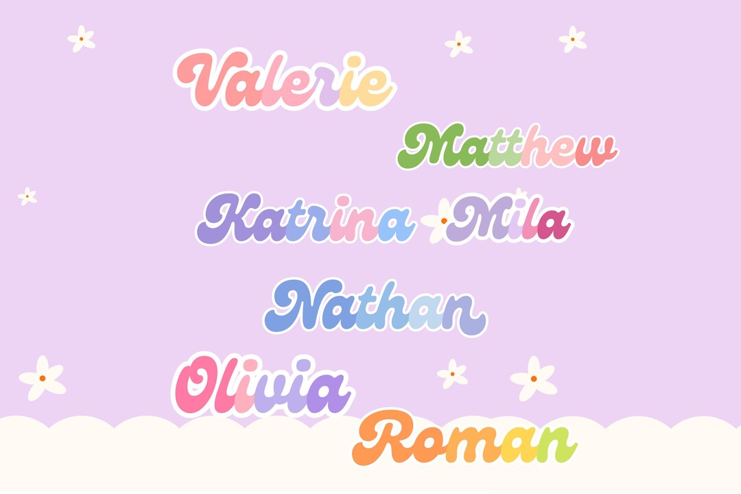 Custom Name Stickers | Waterproof Vinyl Name Labels | Personalized Kids ...
