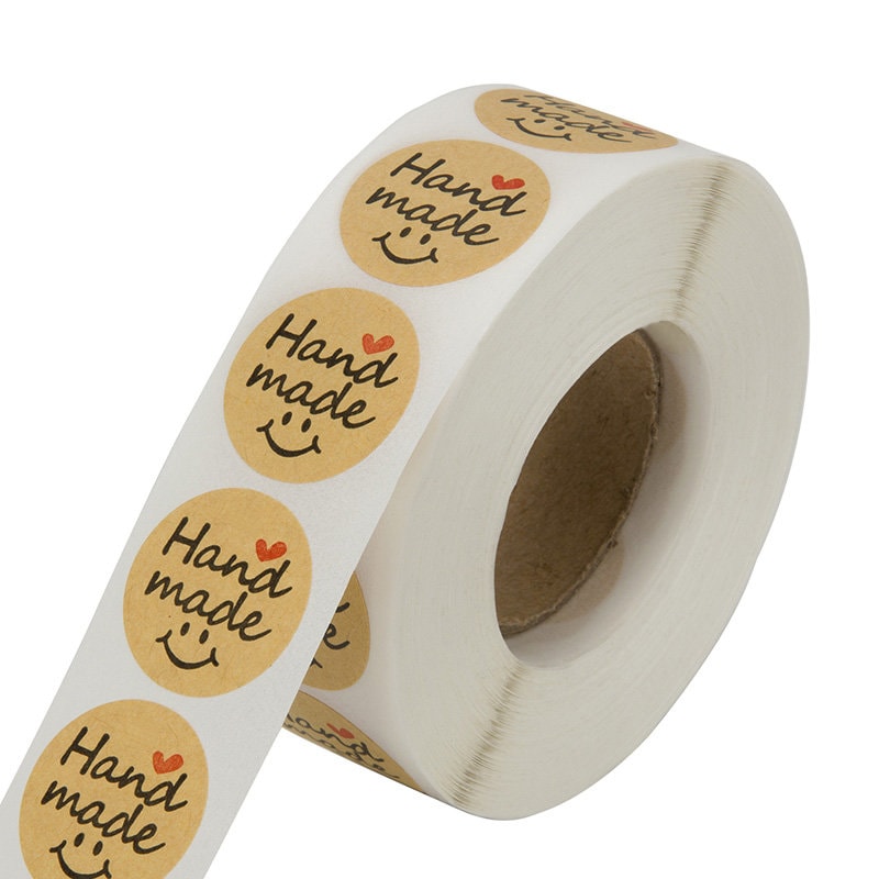 Personalized Hand Made by Stickers - Etsy