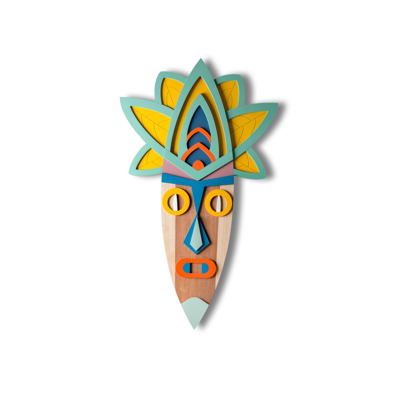 Surfingonion Decorative Wooden Mask Living Room Wall Decor - Etsy