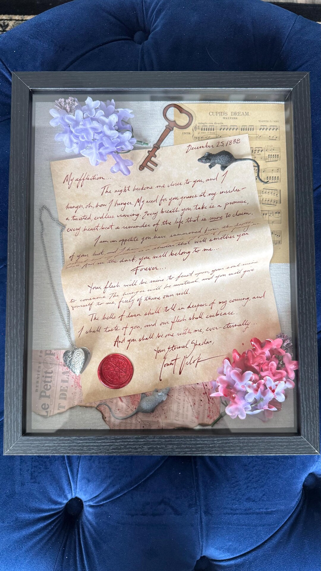 Black Orlok Letter Shadow Box - Etsy