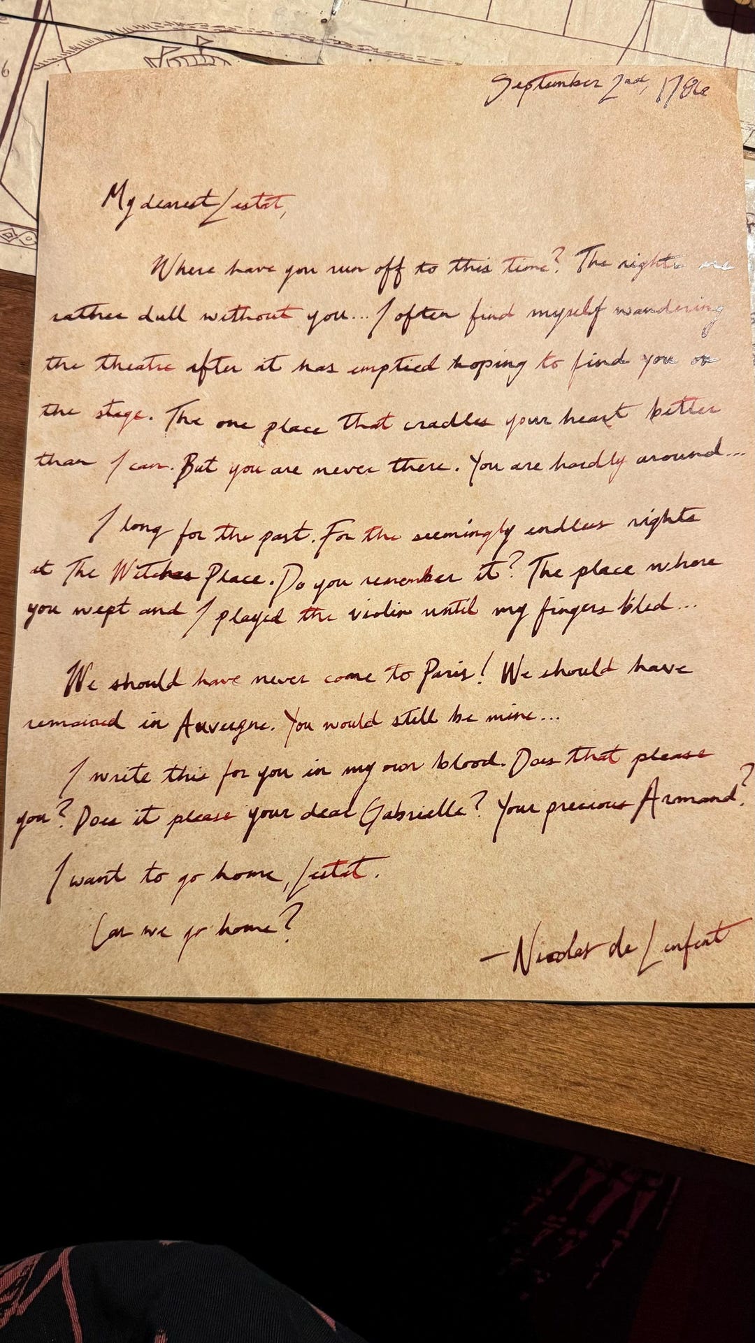 A Letter From Your Favorite Vampire/fictional Character/dream Lover. - Etsy