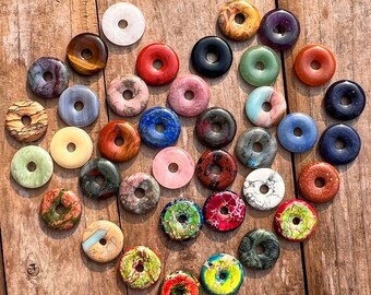 Stone Donut Pendant - Etsy