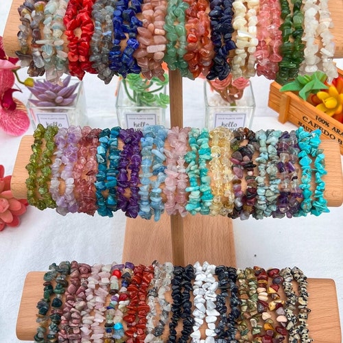 Crystal Chip Bracelet - Etsy