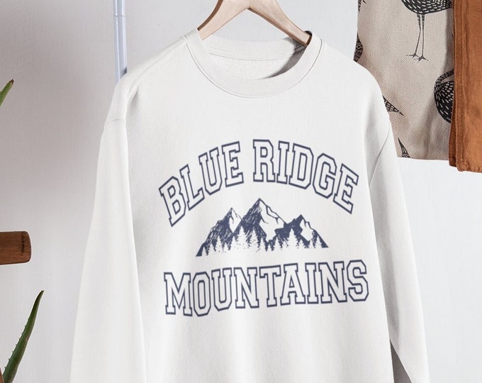 Blue Ridge Mountains Crewneck, National Park Sweatshirt, Mountain ...